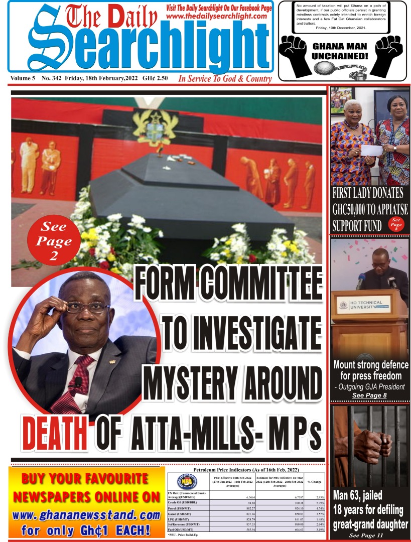 THE DAILY SEARCHLIGHT - Ghana News Stand