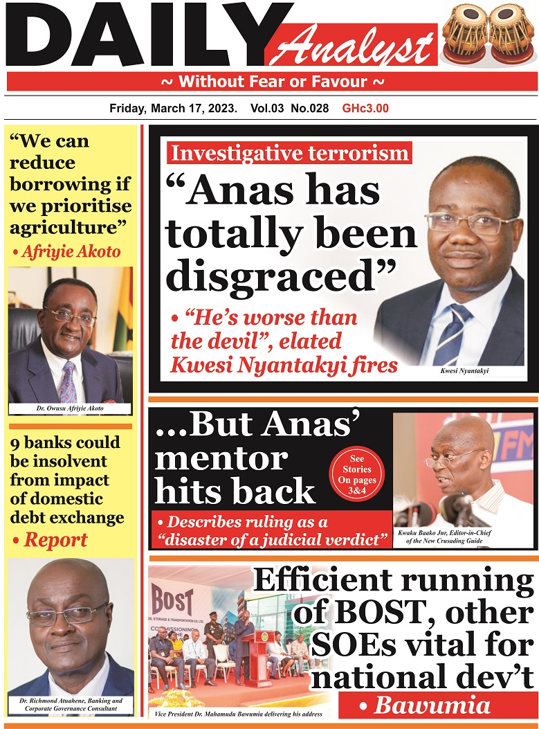Daily Analyst, Friday, 17th March, 2023 - Ghana News Stand
