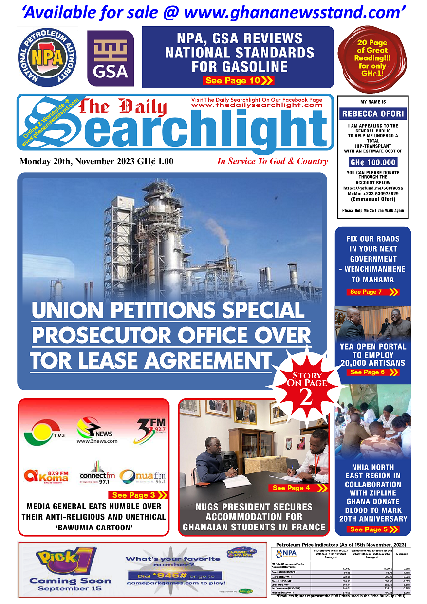 Daily Searchlight Monday