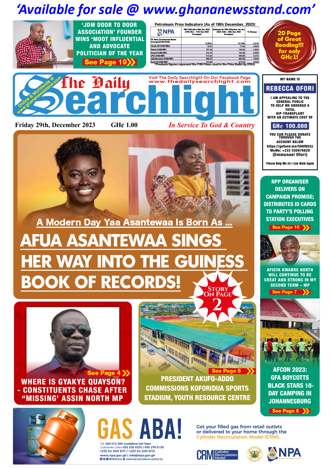 Daily Searchlight Friday